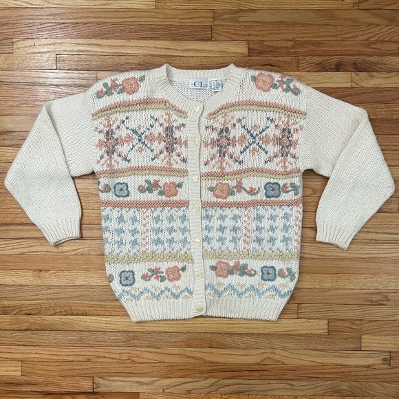 Vintage | Sweaters | Vintage Grandma Sweater | Poshmark